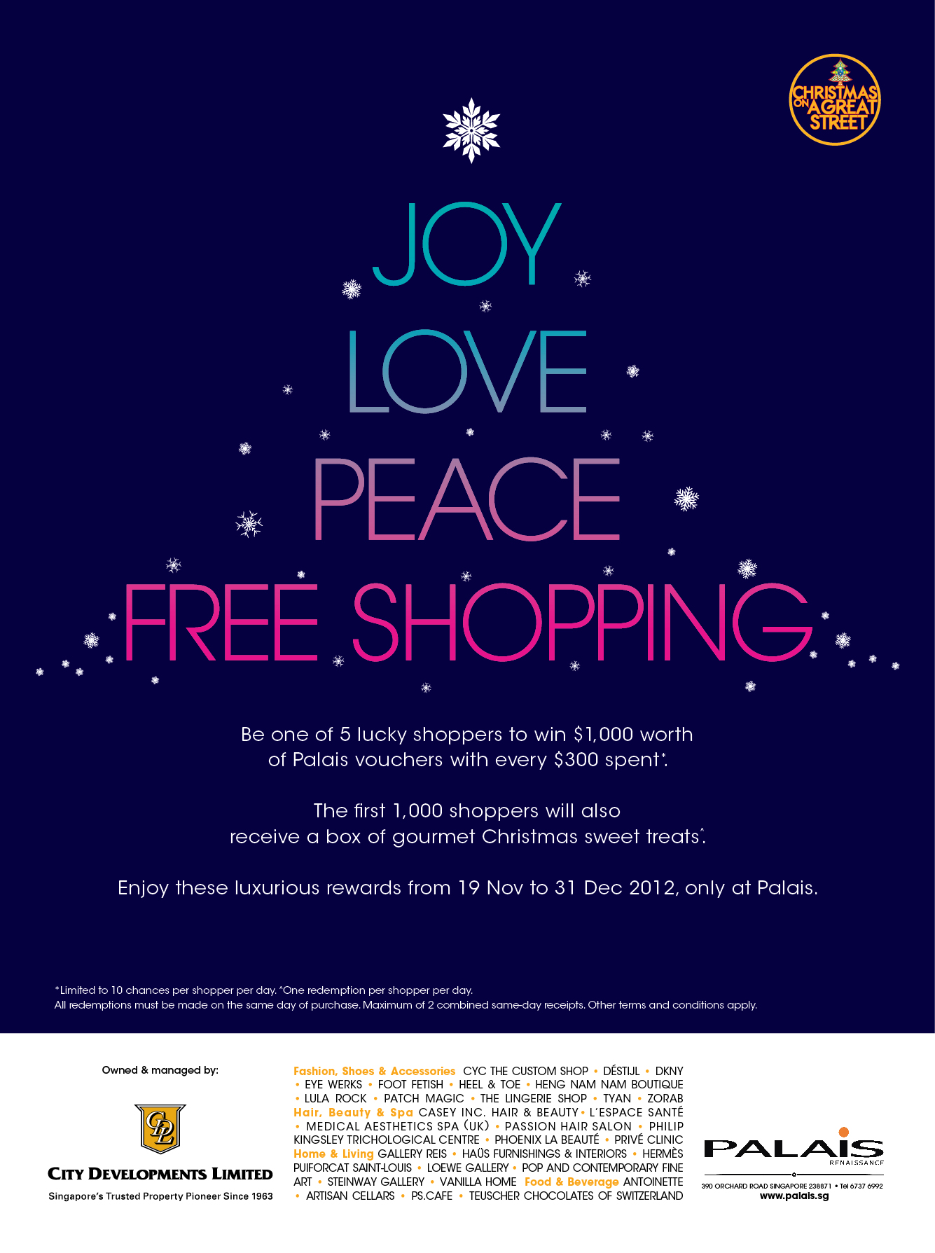 Palais Christmas 2012 Ad (Low Res)